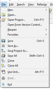 How to create the main menu for your Delphi apps using TMainMenu – SOFTACOM