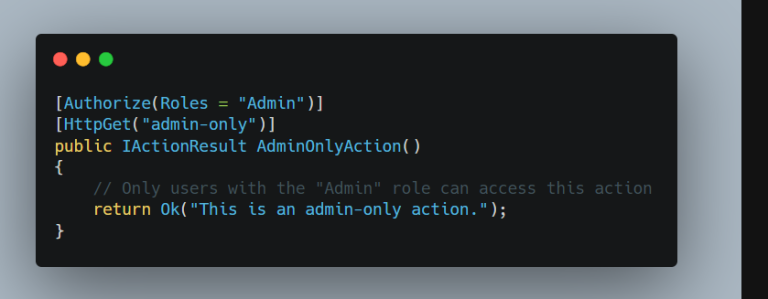 Creating fast and secure WEB API Project in .NET