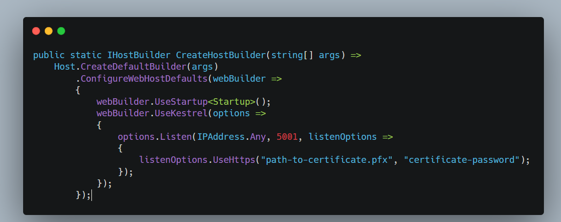 Creating fast and secure WEB API Project in .NET