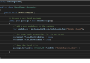 A Comprehensive Guide to Creating Excel Reports in .NET Core with EPPlus